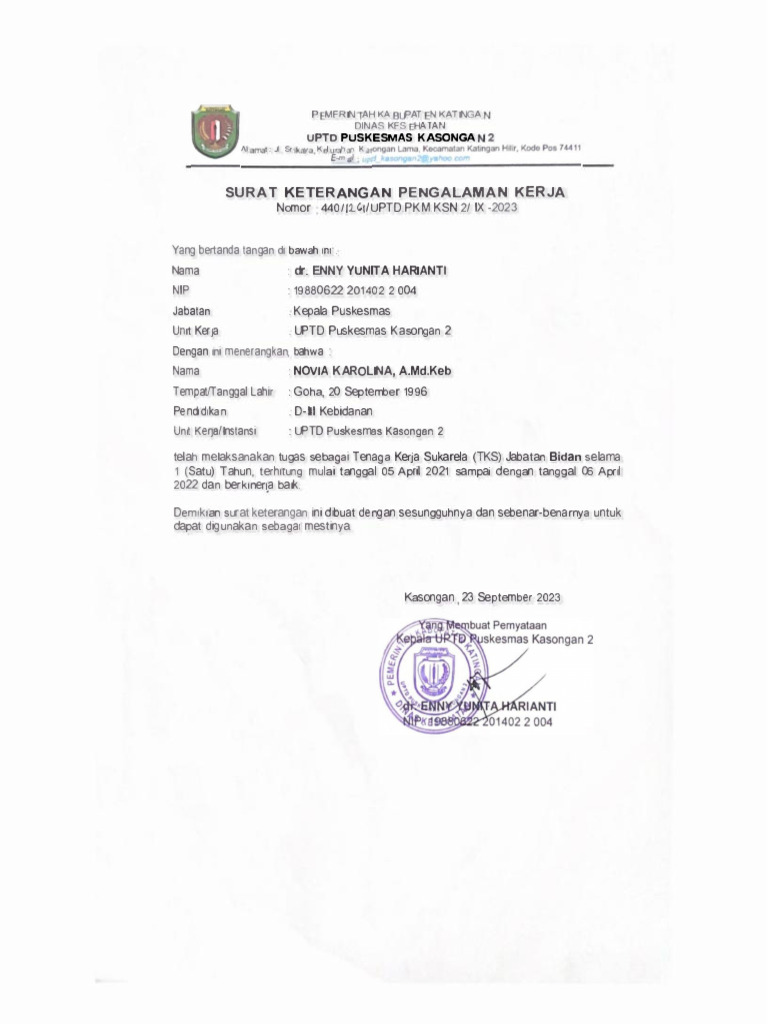 Pengalaman Kerja | PDF
