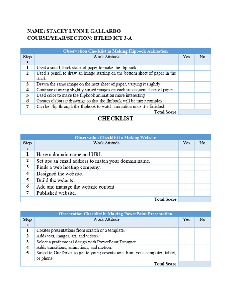 CHECKLIST | PDF | Adobe Photoshop | Image Editing
