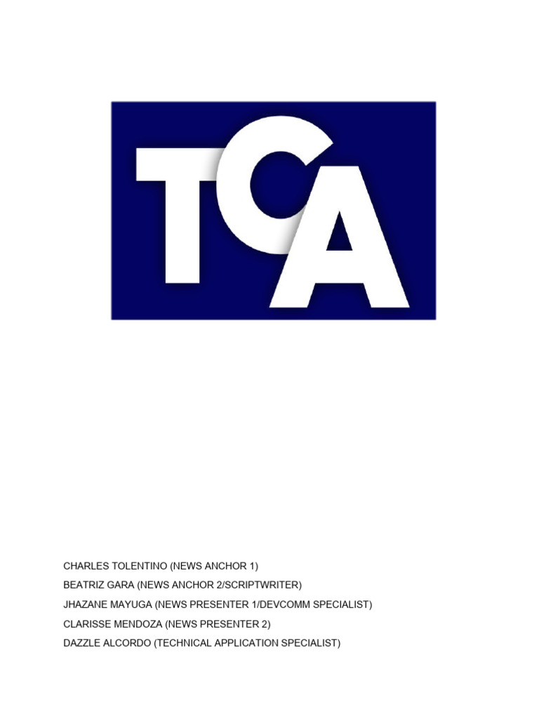 The Calabarzon Agenda TVB Scriptwriting | PDF | Broadcasting