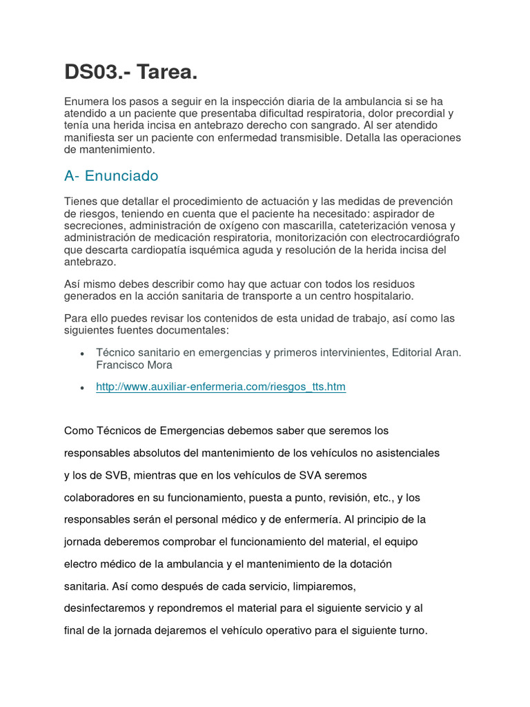 Casadoi Teixeira Ana DS03 Tarea | PDF | Herida | Medicina CLINICA