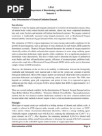 COD Lab Report | PDF | Wastewater | Materials