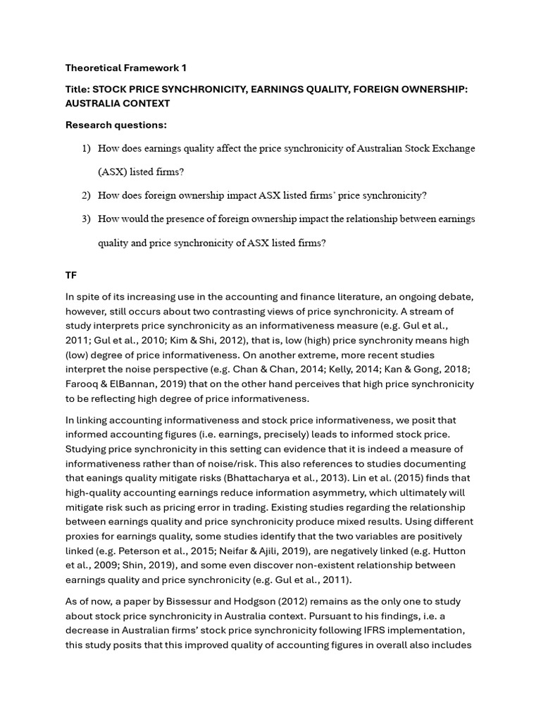 Theoretical Framework Comparison | PDF | Capital Structure | Leverage (Finance)