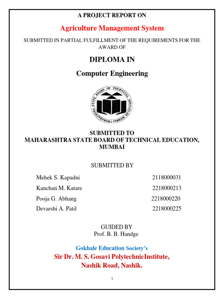 Msbte Campus Agri Report-2 | PDF | Php | My Sql