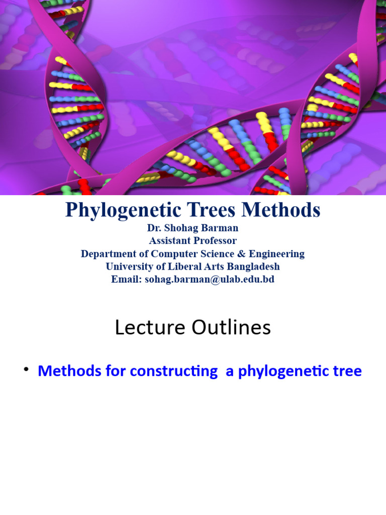 Phylogenetic Tree Methods | PDF | Phylogenetics | Phylogenetic Tree