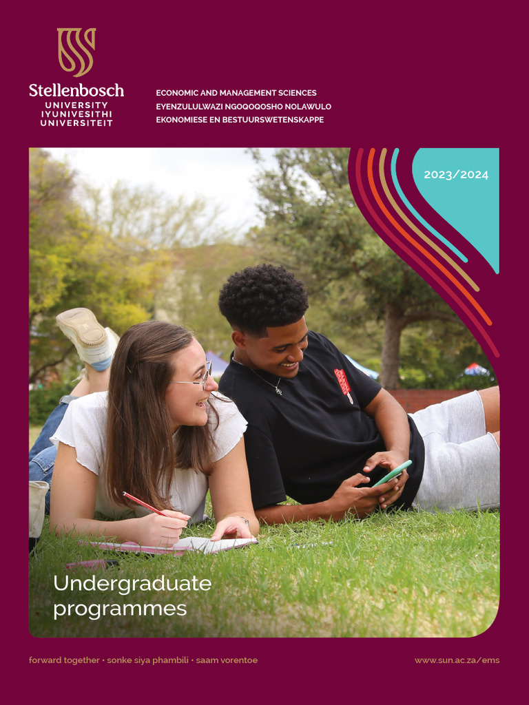 Stellenbosch University Ems Faculty Brochure 2023.2024 Eng | PDF | Business