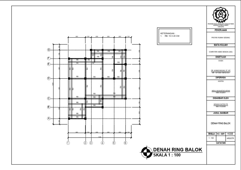 DENAH RING BALOK | PDF