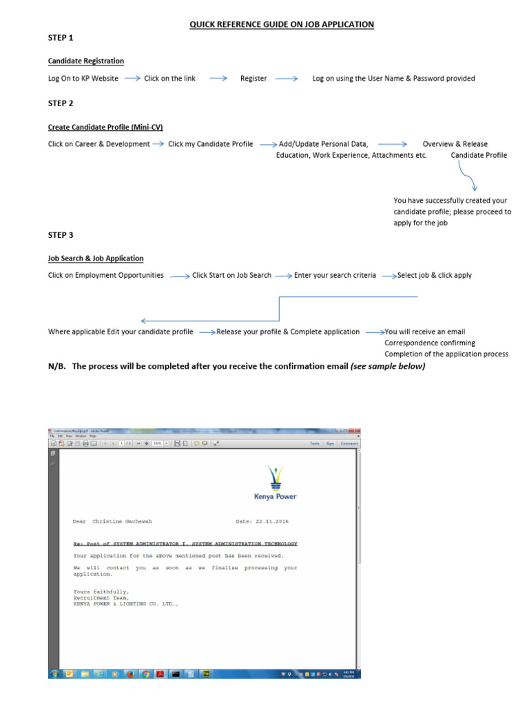 PdbmI0AjVCbg - Quick User Guide To Job Application | PDF | Career & Growth
