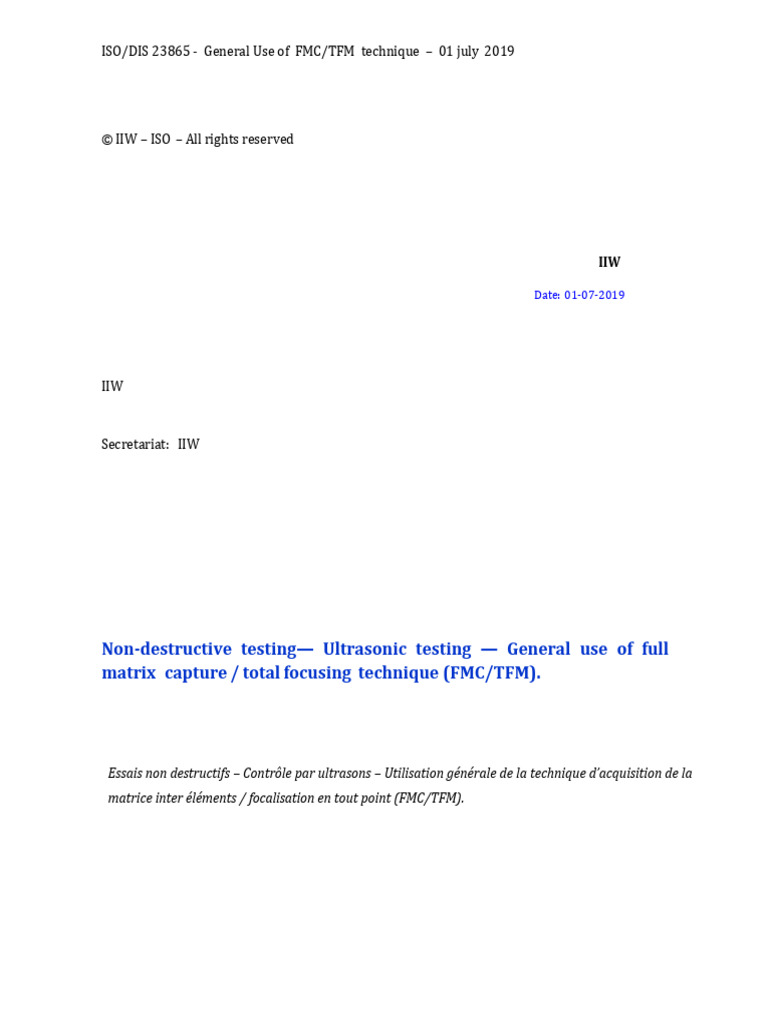 ISO DIS Draft 23865 - FMC-TFM General Document Draft 01072019 FM Final ...