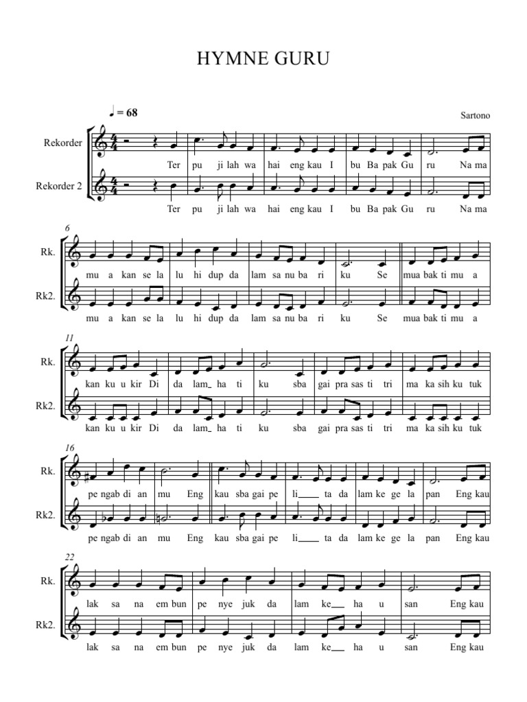 HYMNE GURU KIKI WULANDARI | PDF