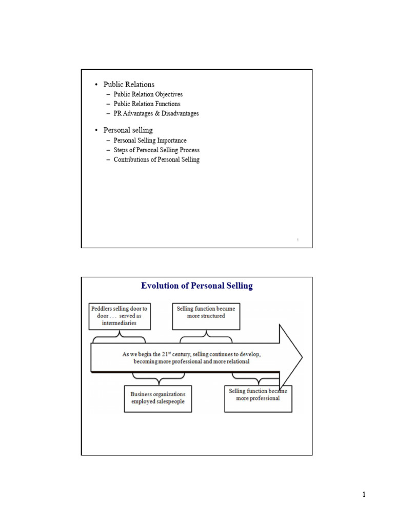 Personal Selling Strategies and Benefits | PDF | Sales | Marketing