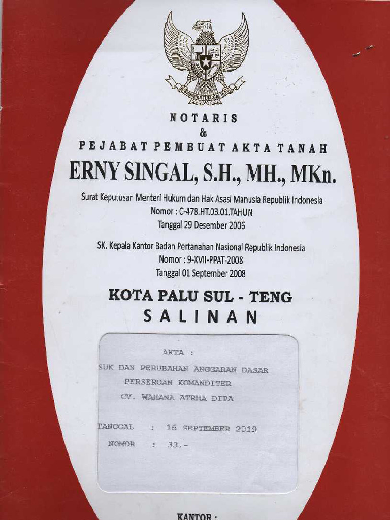 Dokumen Cv. Wahana Artha Dipa Baru | PDF