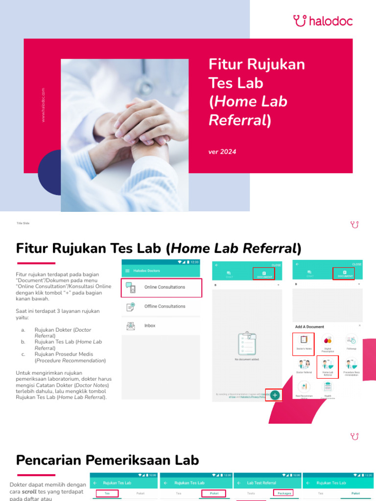 Fitur Home Lab Referral - Rujukan Tes Lab | PDF | Bisnis | Kesehatan ...