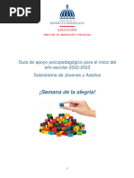 Guía Semana de Ambientacion Nivel Secundario | PDF | Enseñando ...