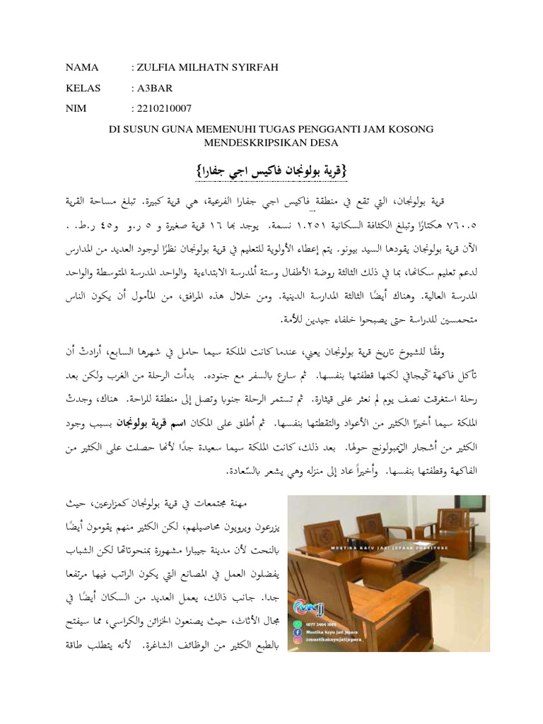 Bagi TUGAS KITABAH ZULFIA MILHATIN SYIRAFH | PDF