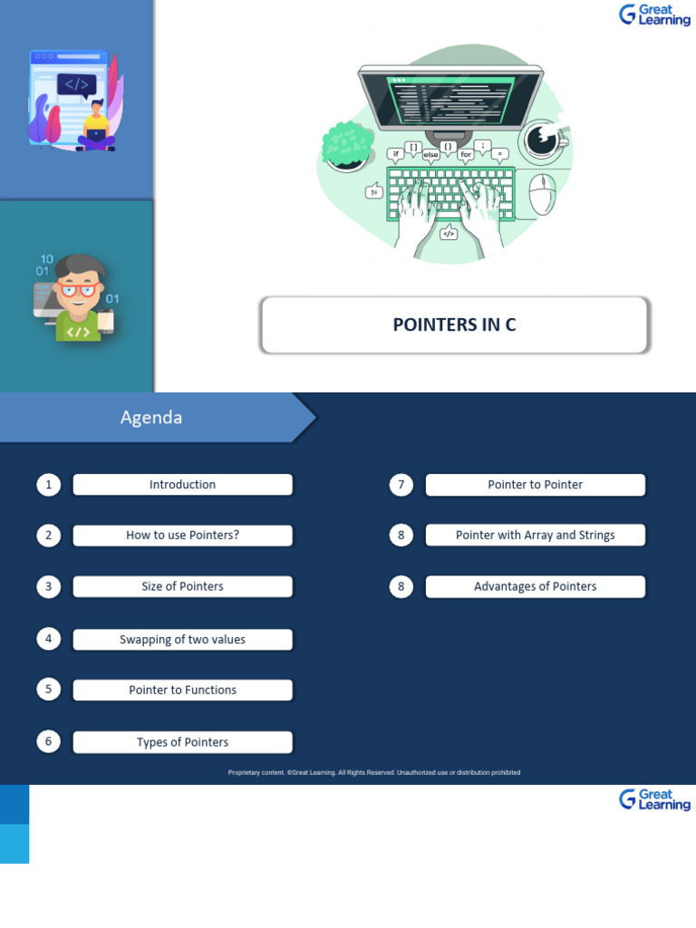 Pointers In C Withlogo Pdf Pointer Computer Programming Mathematical Logic 