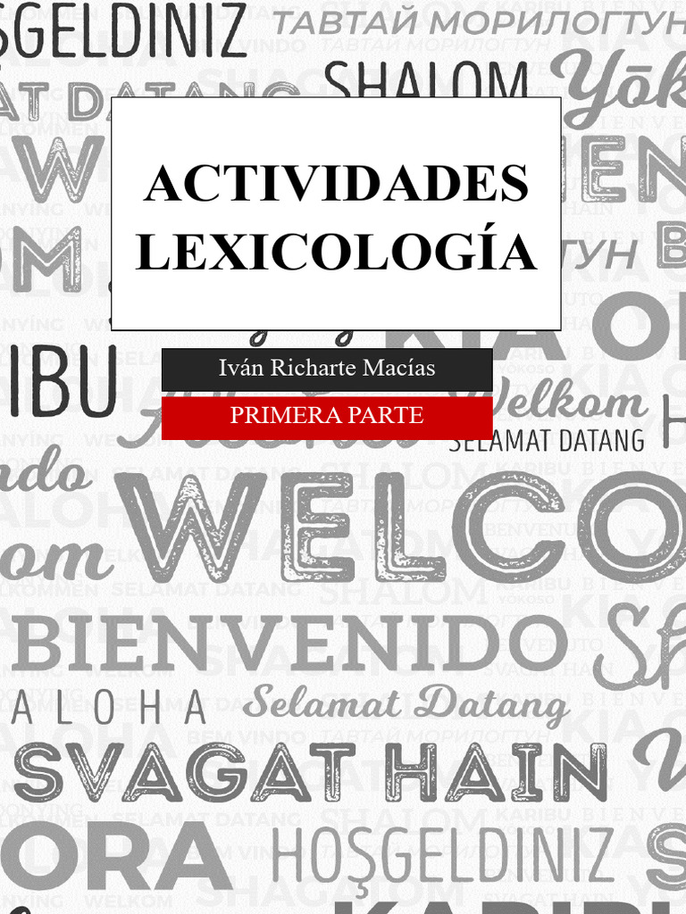Cuaderno de Actividades de Léxico | PDF | Palabra | Diccionario