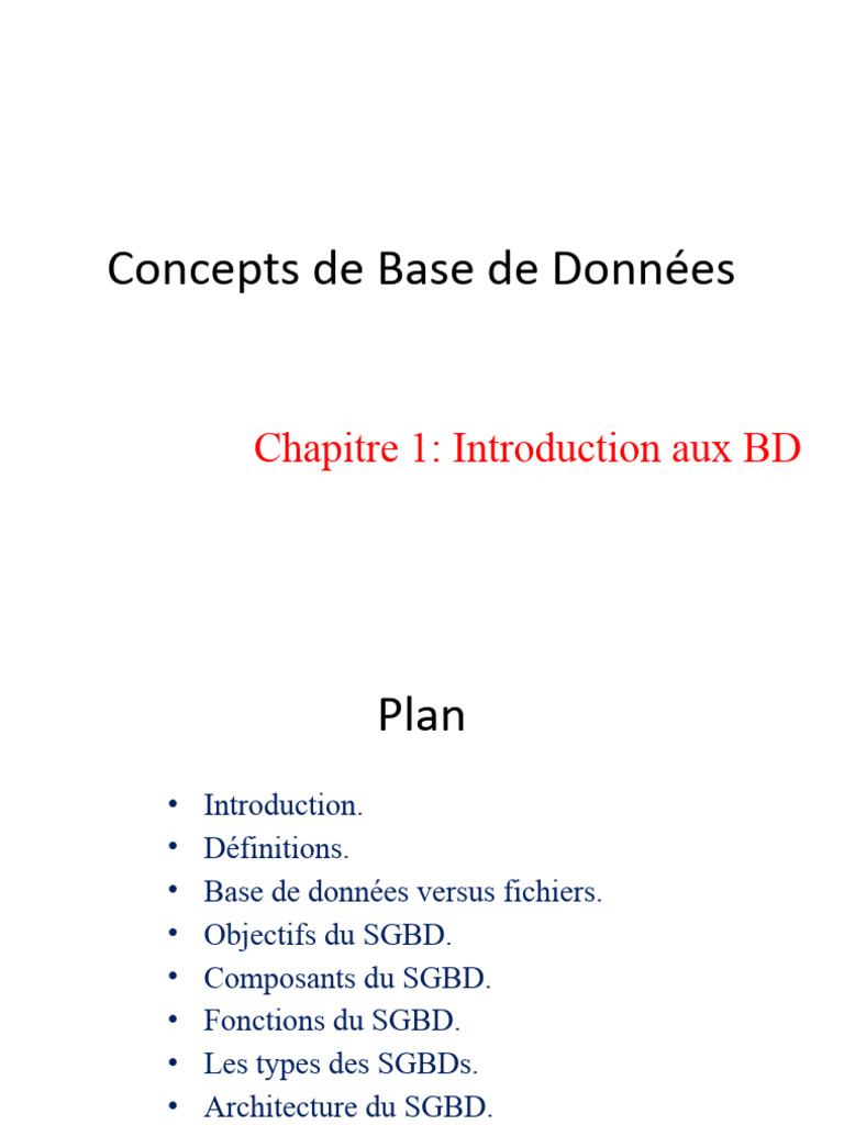 Introduction aux Bases de Données | PDF | Bases de données | Informatique