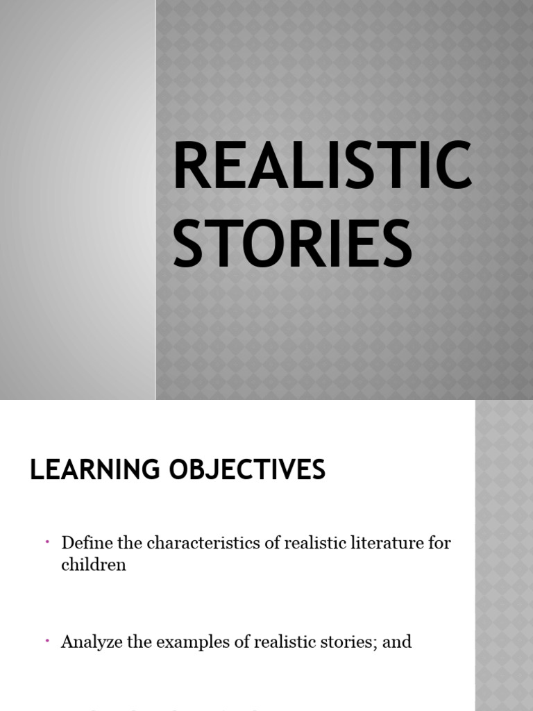 Realistic Stories | PDF | Thought | Plot (Narrative)