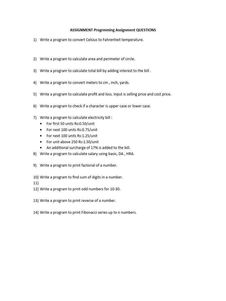Assignment Questions Python 2 Feb24 Download Free Pdf Control Flow Data Type 