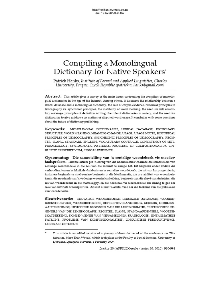 Hanks - 2010 - Compiling | PDF