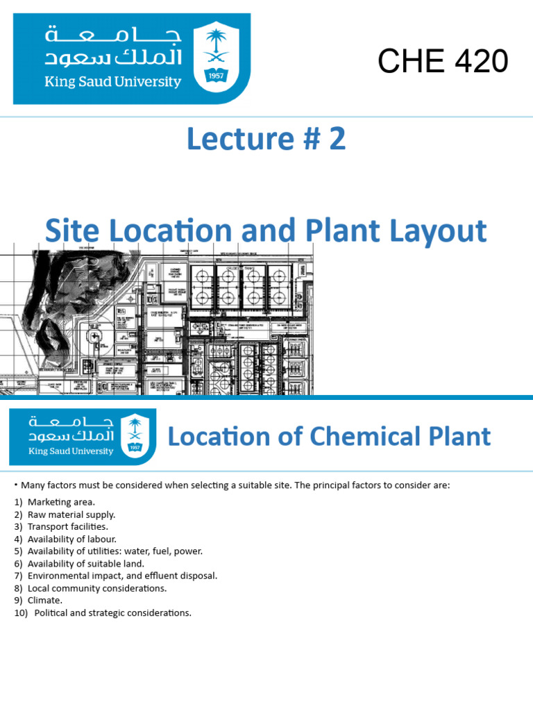 Lecture 2 - Site Location and Plant Layout | PDF | Transport | Water