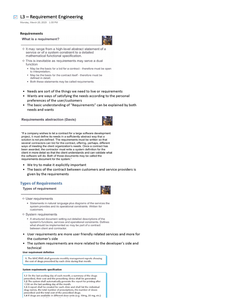 L3 - Requirement Engineering | PDF | Software Engineering | Computing L3 - Requirement Engineering | PDF | Software Engineering | Computing
