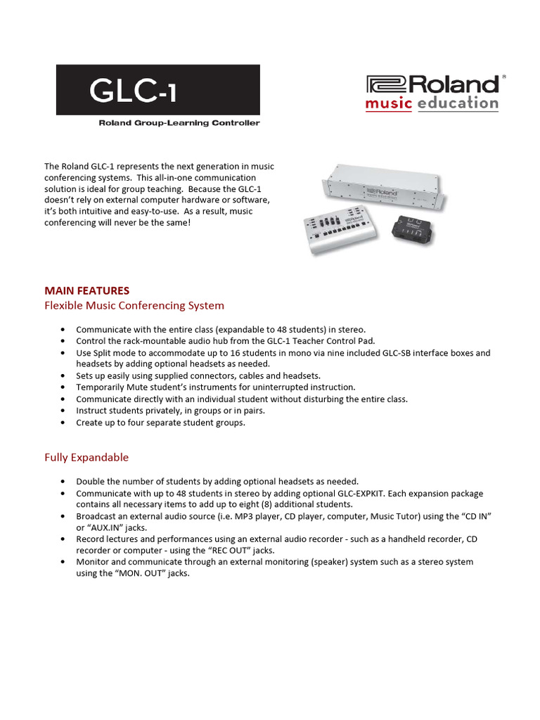 glc-1_application_guide | PDF | Headphones | Microphone