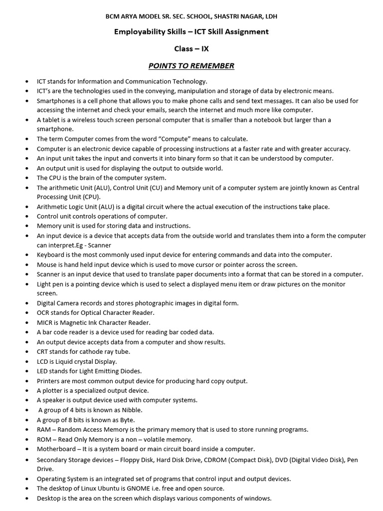 490-c-116254-ICT ASSIGNMENT | PDF | Computer Data Storage | Input/Output