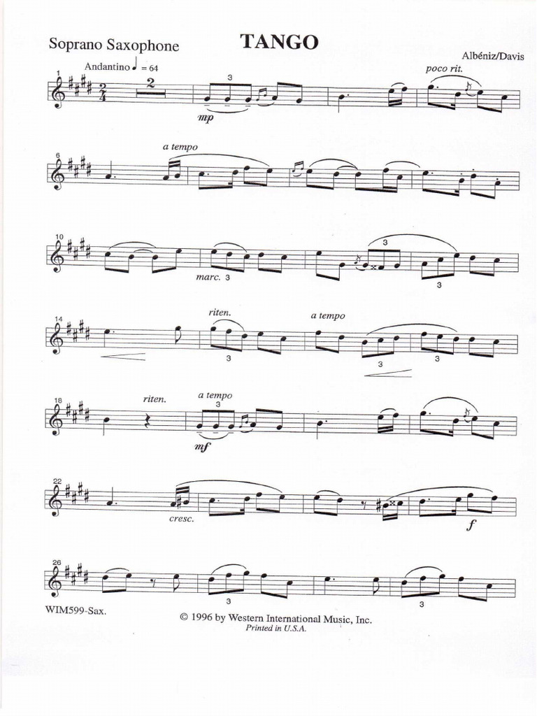 TANGO Albeniz | PDF