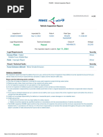 FAHES - Vehicle Inspection Result | PDF