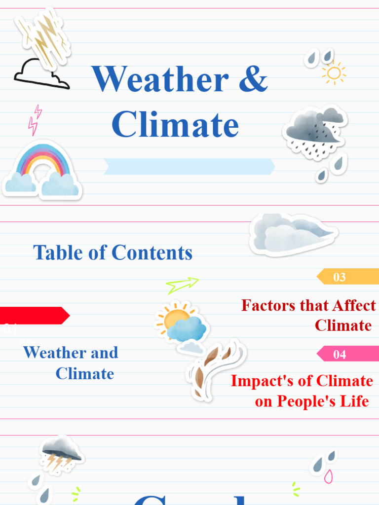 Science Subject For Middle School 7th Grade Weather Climate | PDF ...