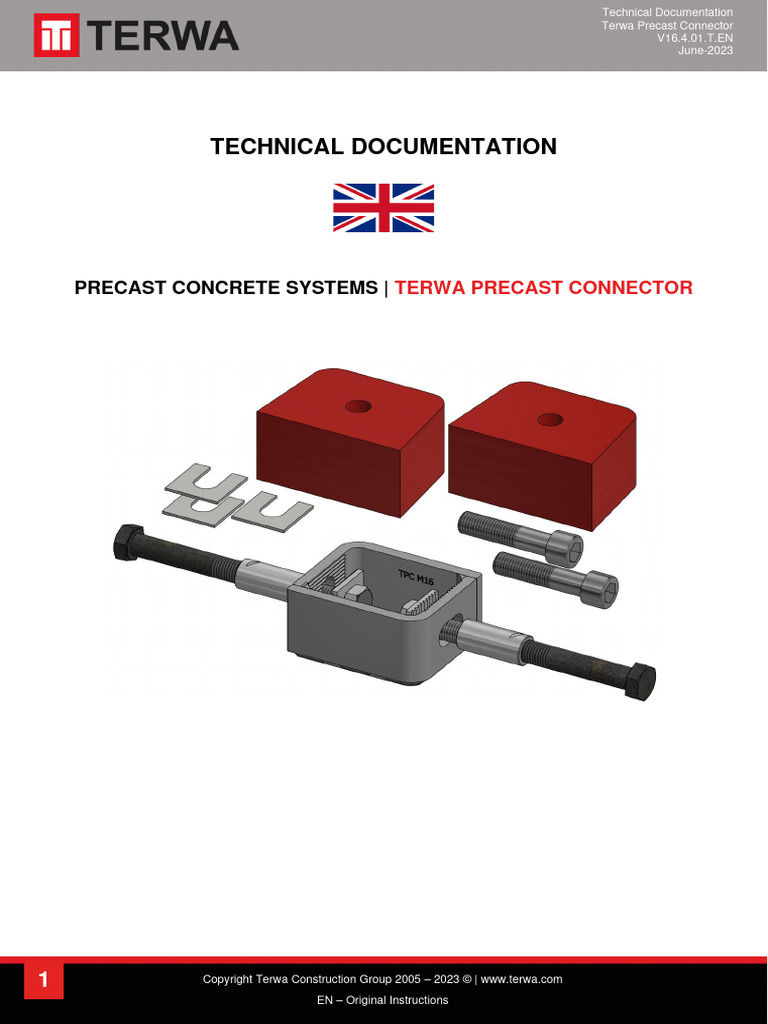 V16.4.01.T.EN - Tech Doc - Terwa Precast Connector | PDF | Screw ...
