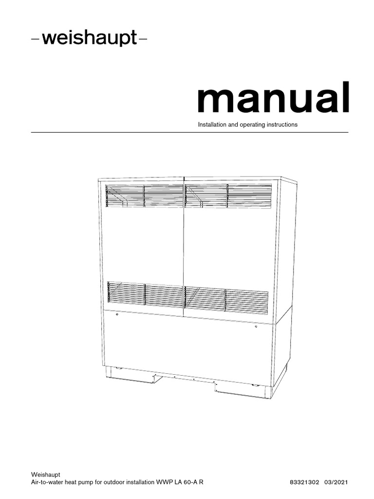 Weishaupt WWPLA60-AR-D | PDF | Heat Pump | Pump