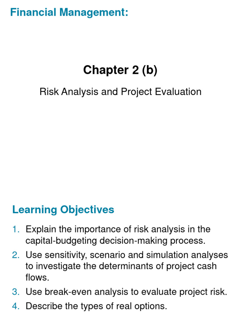 CHAPTER 2 (B) - Risk Analysis and Project Evaluation | PDF | Net Present Value | Internal Rate ...
