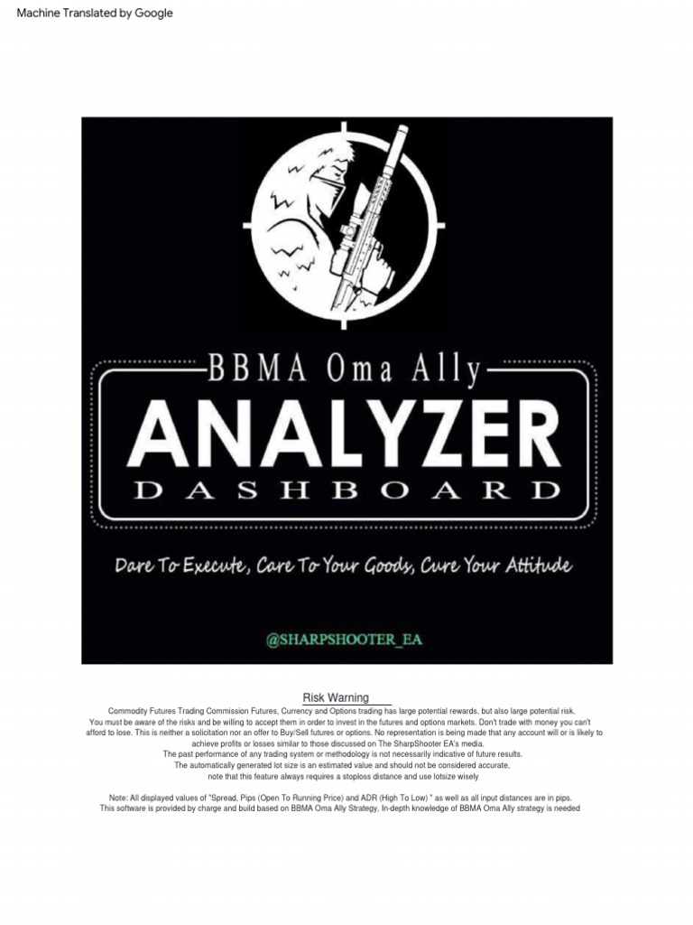 BBMA OMA ALLY ANALYZER DASHBOARD EA V3.60 - Bahasa Indonesia | PDF ...