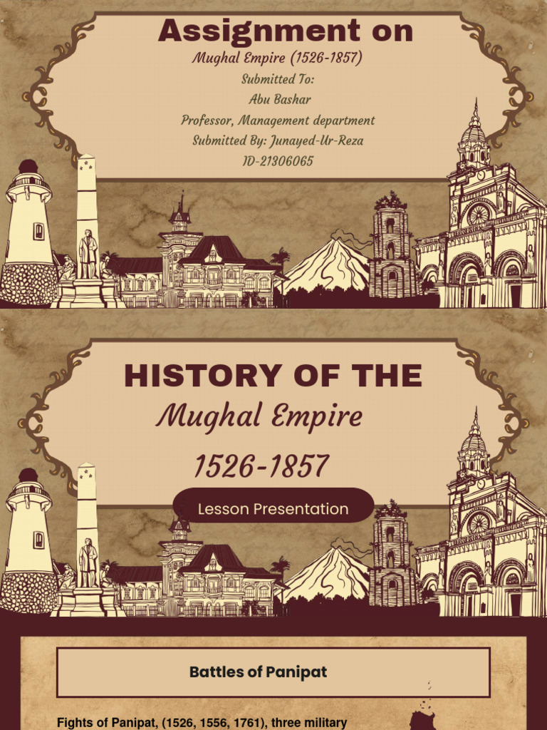History of the Mughal Emperor Lesson Presentation | PDF | Mughal Empire