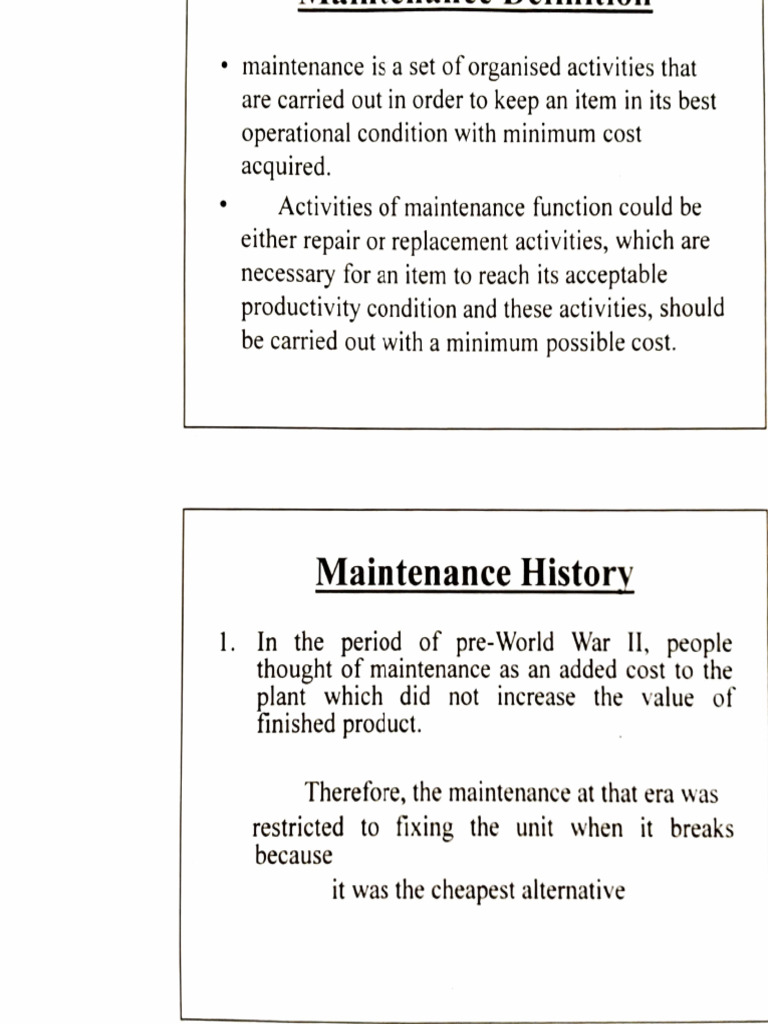 Machine Maintenance | PDF
