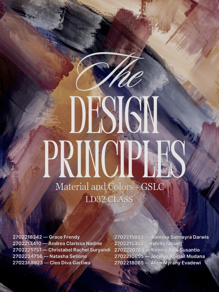 GSLC Material and Colors - The Design Principles | PDF