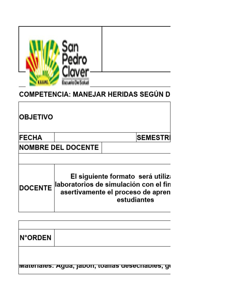 Lista de Chequeo Lavado de Manos Clinico Higienizacion de Manos ...