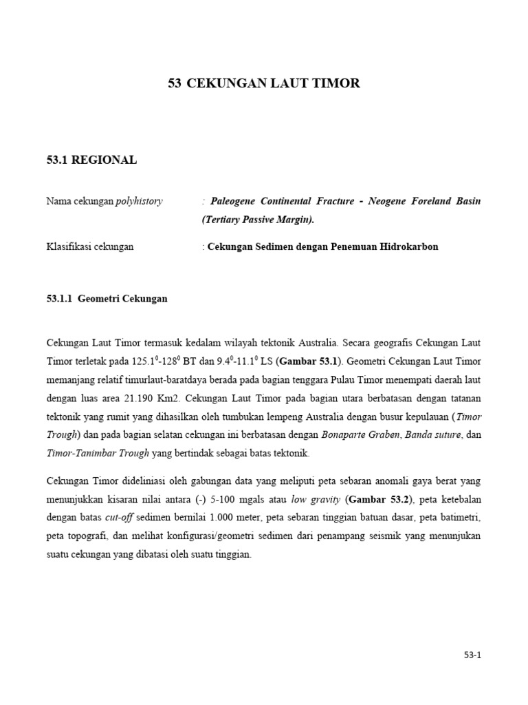 #53 Cekungan Laut Timor | PDF