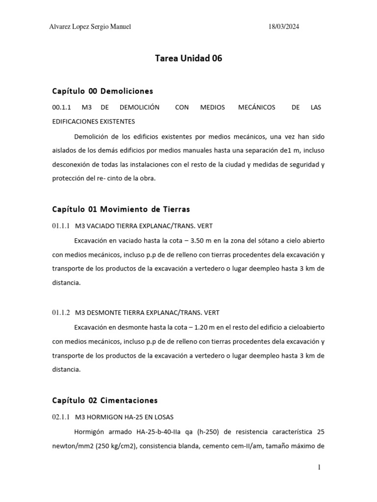 EC06-07_tarea | PDF | Hormigón | Fundación (Ingeniería)