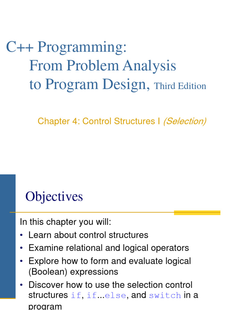 ch3_edited | PDF | Control Flow | Boolean Data Type
