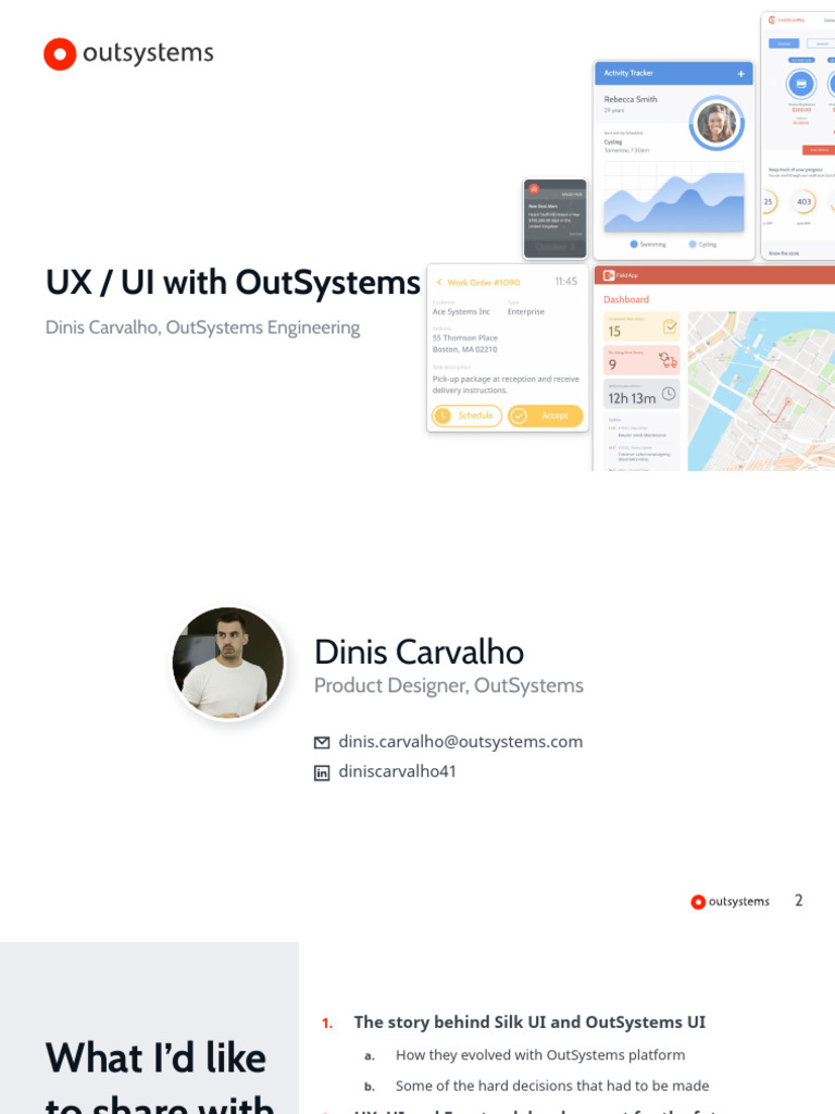 Ux - Ui With Outsystems Dinis Carvalho | PDF | Mobile App | User Interface