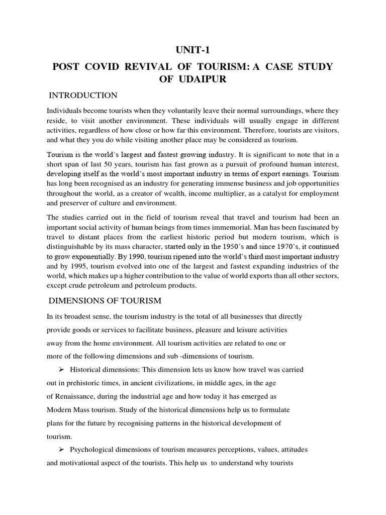 Field Work 1 | Download Free PDF | Tourism