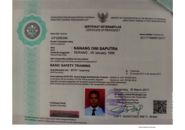 Sertifikat BST | PDF