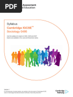 Syllabus: Cambridge International AS & A Level Sociology 9699 | PDF ...