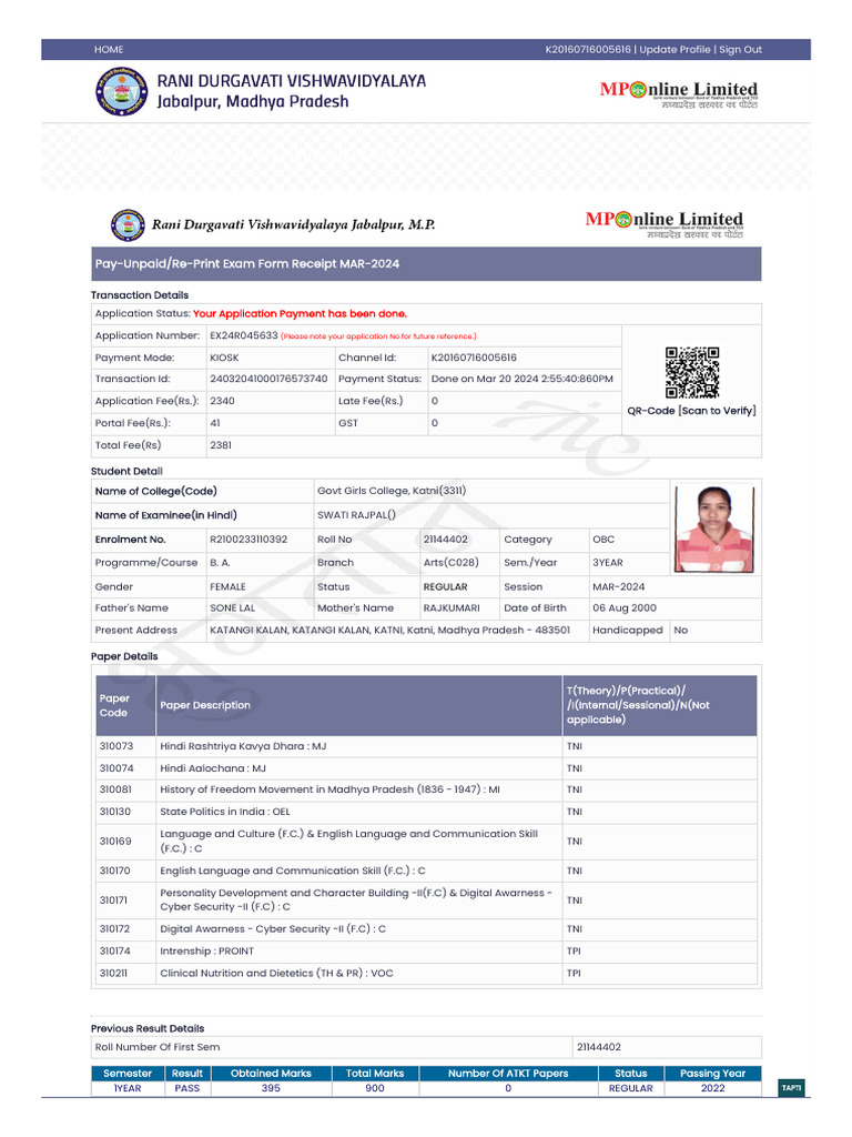 Know Your Application Status 9 Pdf