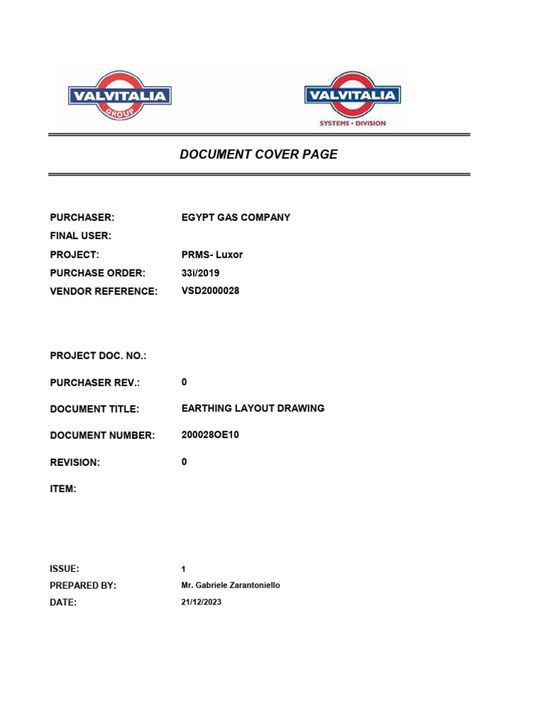 200028oe10 - Earthing Layout Drawing | PDF