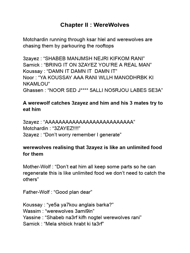 Chapter-II-WereWolves | PDF | Legendary Creatures | Werewolves