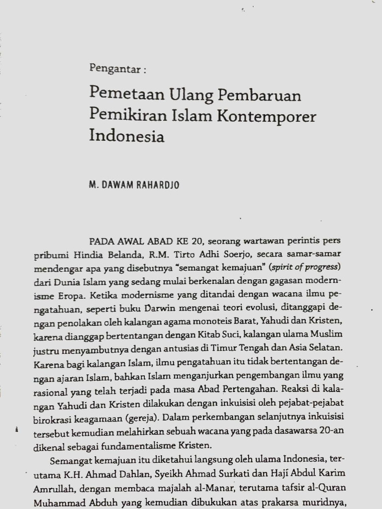 Pemetaan Ulang Pembaruan Pemikiran Islam Kontemporer Indonesia | PDF